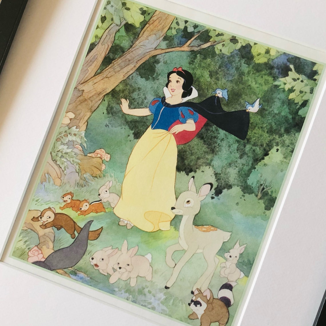 Disney Decor Snow White Storybook Art With Frame Classic - Etsy UK