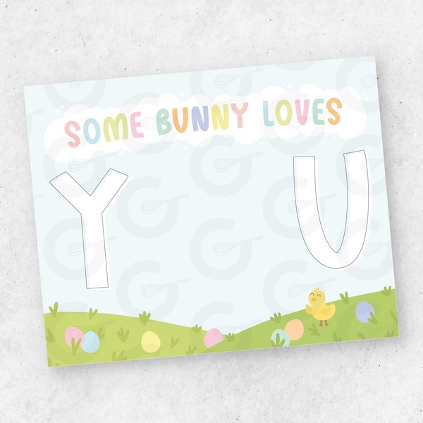 Some Bunny Loves You Cookie Card - Etsy