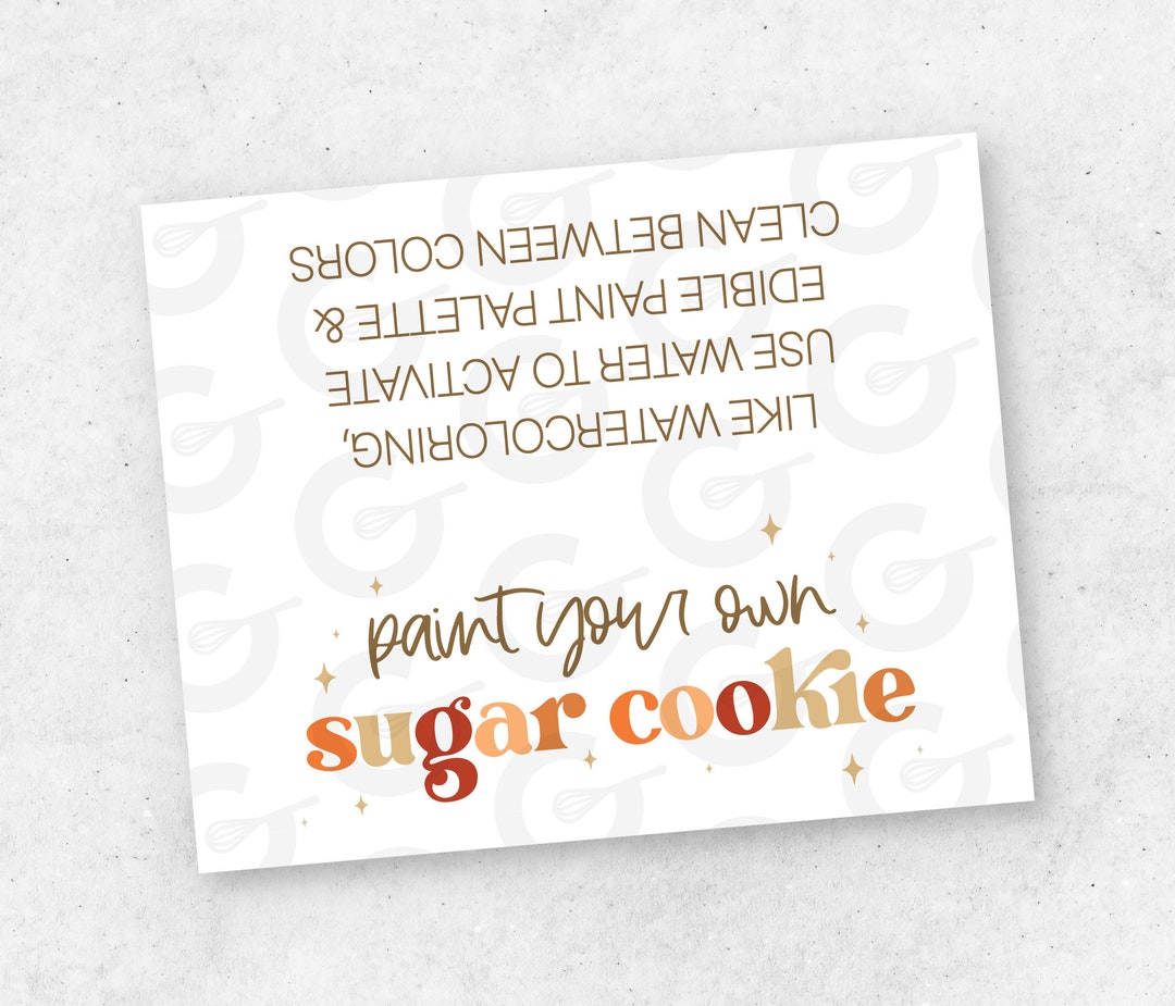 5" Paint Your Own (PYO) Fall/autumn Cookie Topper Printable - Etsy