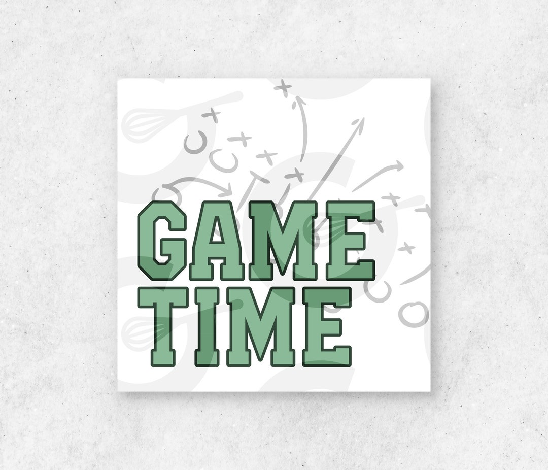 2in Game Time - Fall Cookie Tag - QTY 20, Tiled, Ready-to-cut Cookie ...