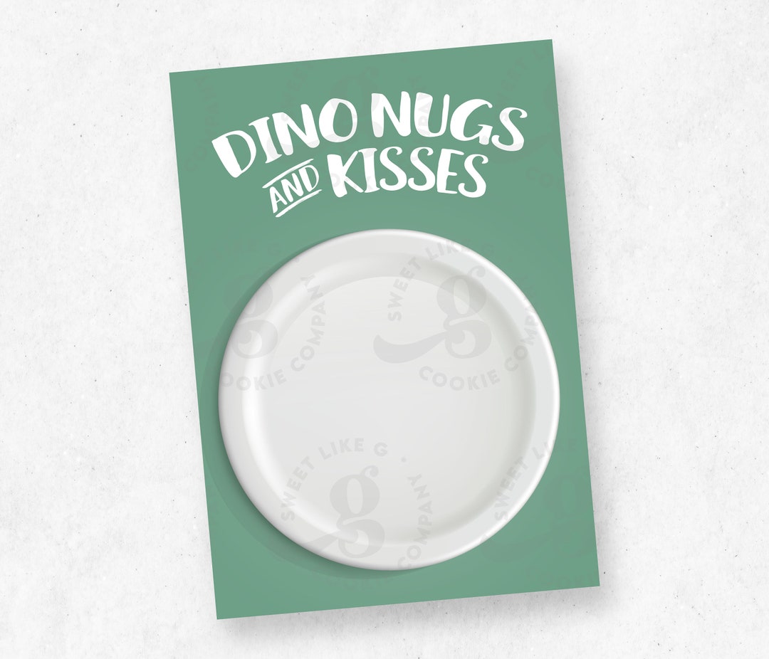 Dino Nugs and Kisses - Cookie Card- 3.5" X 5" - Etsy
