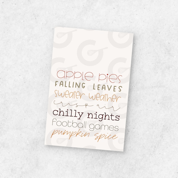 Fall Labels Printable - Etsy