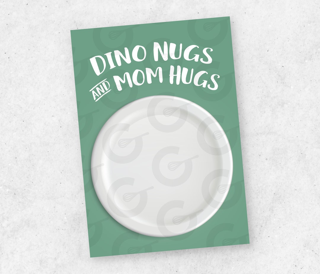Dino Nugs and Mom Hugs- Mother's Day Cookie Card- 3.5" X 5" - Etsy