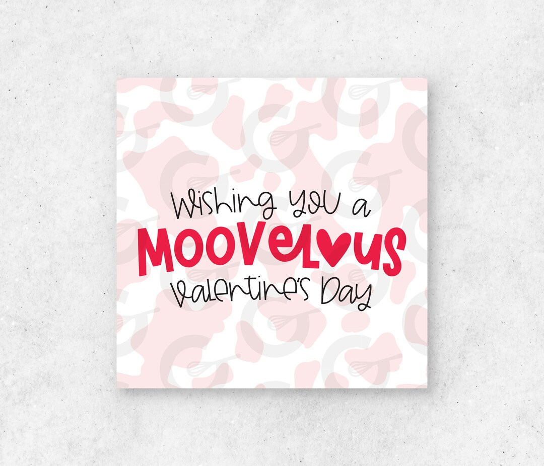 MOOVELOUS Valentine's Day Cookie Tag Printable - Etsy