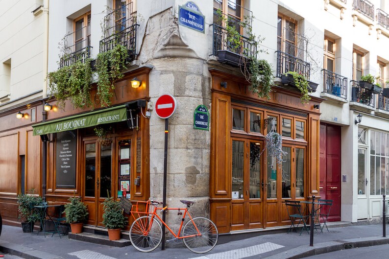 Au Bougnat Photo, Paris Restaurant, Bicycle Photo Fine Art Paris ...