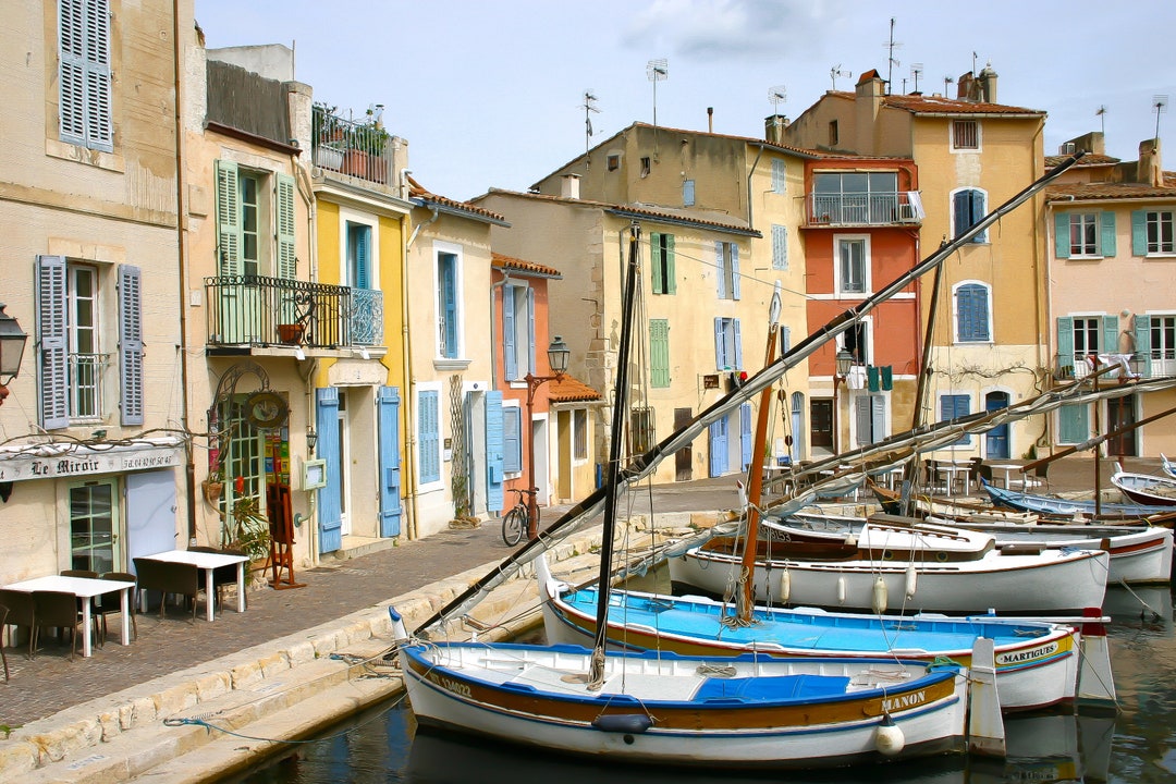 Provence Boat Scene, Rainbow Boat Scene, Fine Art Paris Photography ...