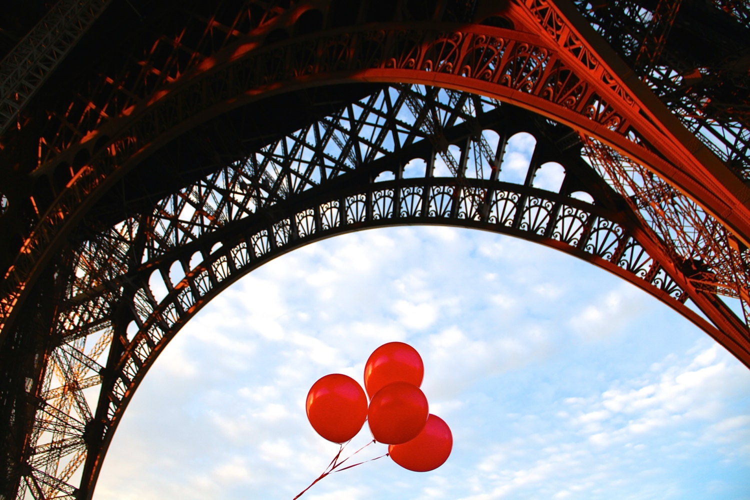 Paris Red Balloon Photo, Fine Art Paris Photography, Birthday Balloon ...