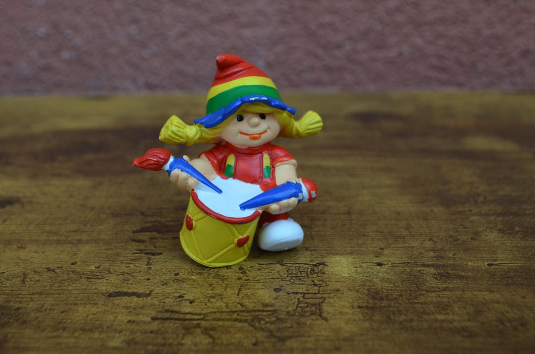 Rainbow Kids "drummer Berrie Girl" 2" PVC Figure Vintage 1980's - Etsy