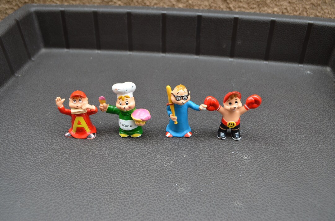 Lot of 4 1980's Alvin and the Chipmunks PVC Figures by Bagdasarian ...