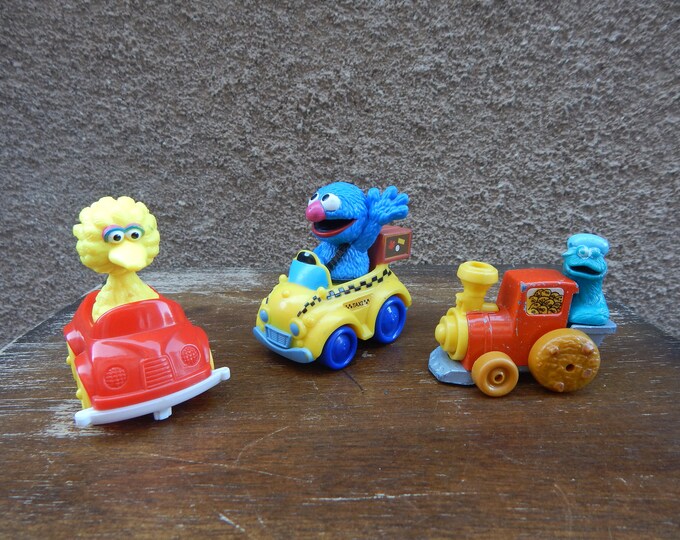 Vintage 1990s Sesame Street Cars Diecast Collection Big Bird Glover ...
