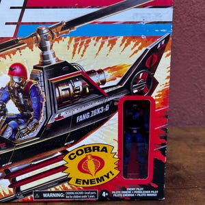 2021 Hasbro G.I. Joe Cobra FANG Helicopter Vehicle and Pilot - Etsy