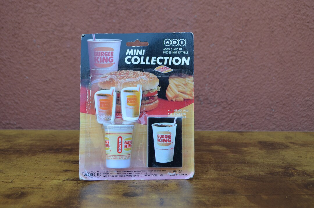 Vintage 1980's Burger King Mini Promo Soft Drink Collection Set. - Etsy
