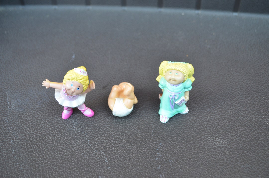 Lot of 3 - 1984 Cabbage Patch Kids Deluxe Miniatures PVC Figures. - Etsy