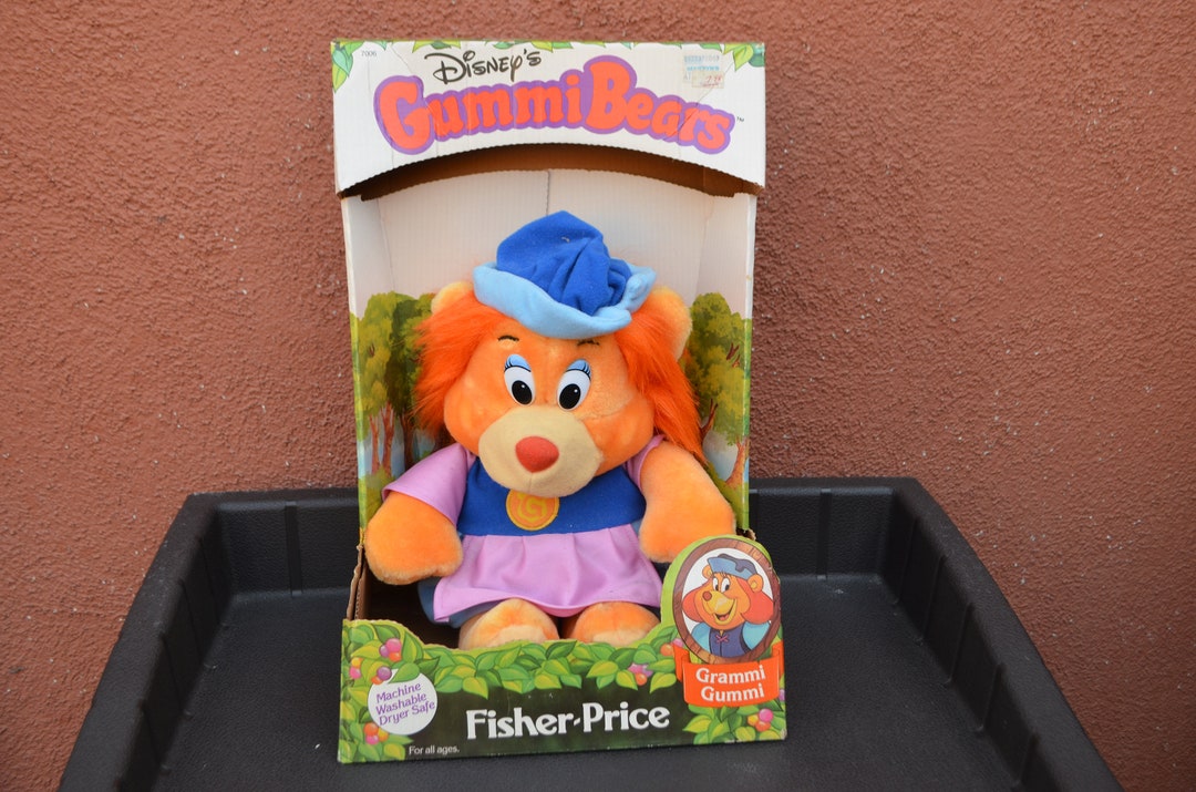 Vintage 1985 Disney Gummi Bears grammi Gummi 13 Plush by Fisher Price ...
