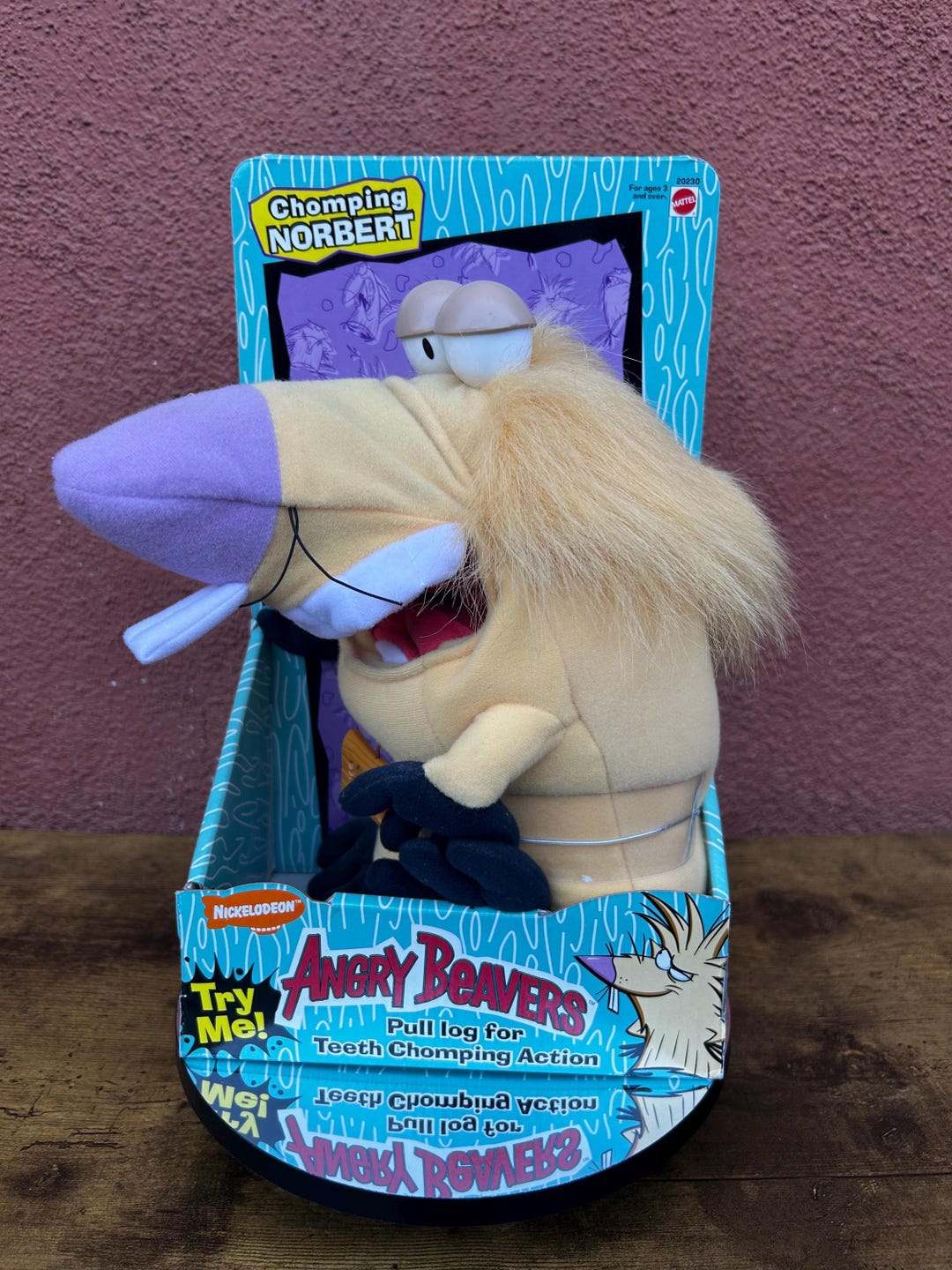 Vintage 1990's Mattel Nickelodeon Angry Beavers "chomping Norbert ...