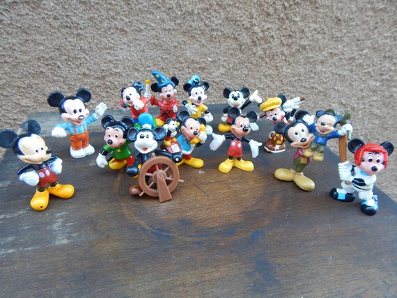 Mickey Mouse PVC Lot of 15 Sorcerer Skating and Son Baseball | Etsy