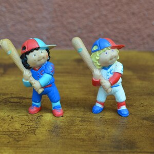 Vintage 1980's Cabbage Patch Baseball Miniature 2" PVC Figures. - Etsy