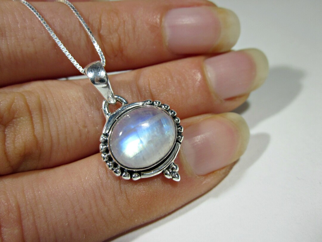 Moonstone Warrior Pendant, 925 Silver Necklace, Hallmarked, Handmade ...