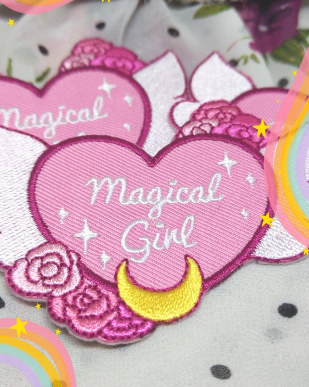 Magical Girl Embroidered Patch - Etsy