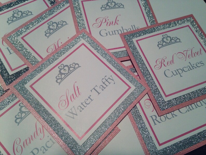 Candy Jar Tags Food Labels food Signs Candy Buffet | Etsy