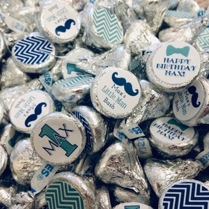 Personalized Hershey Chocolate Kiss Stickers • Chocolate Labels ...