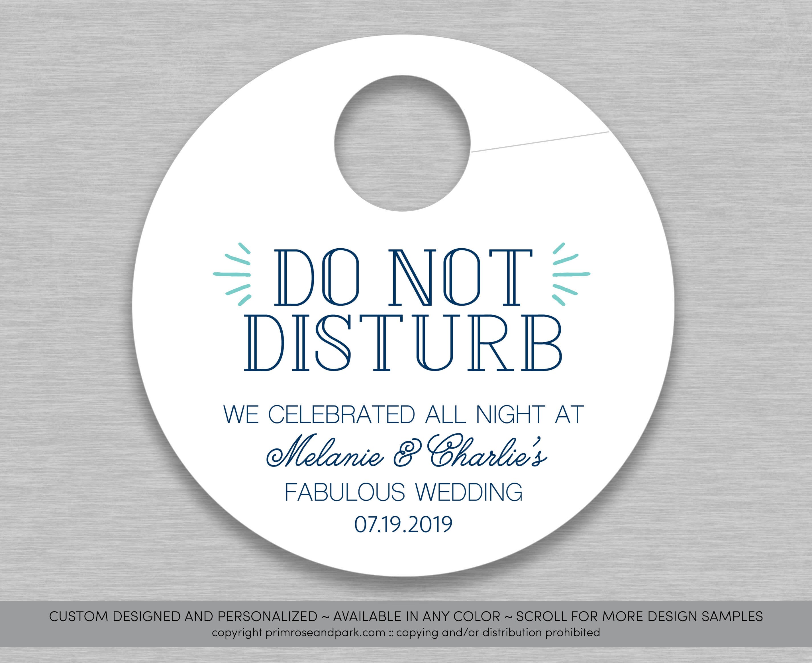 Do Not Disturb Round Door Hanger Do Not Disturb Sign Do | Etsy