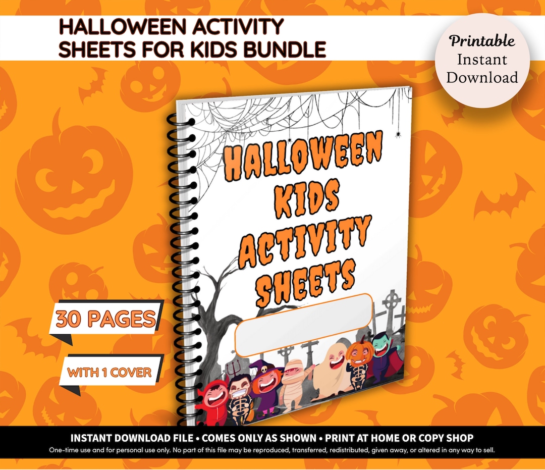 Halloween Activity Kit: Mega Bundle, 30 Pages (digital Download) - Etsy