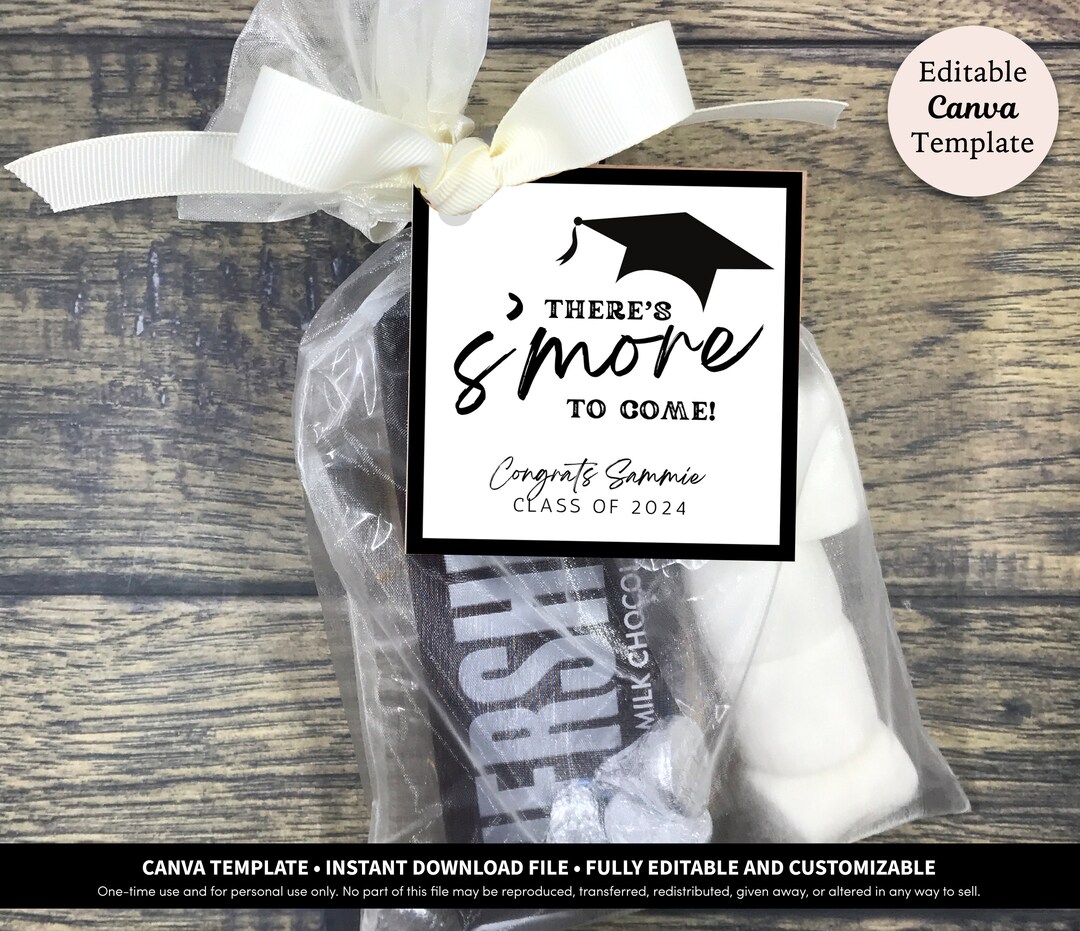 S'more to Come Favor Tags Printable Template Download | S'mores Favor ...