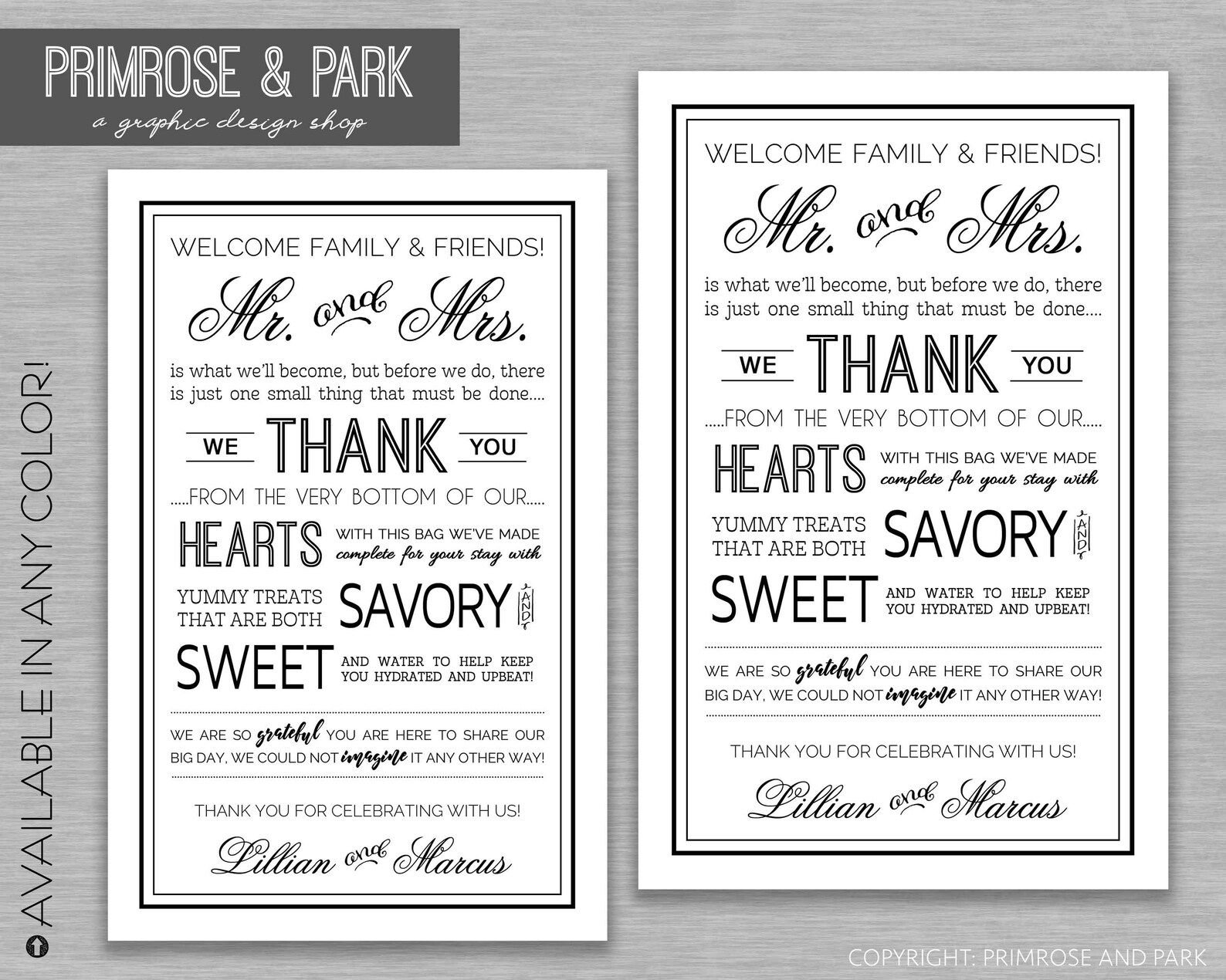 Wedding Welcome Letters Wedding Welcome Note Wedding | Etsy
