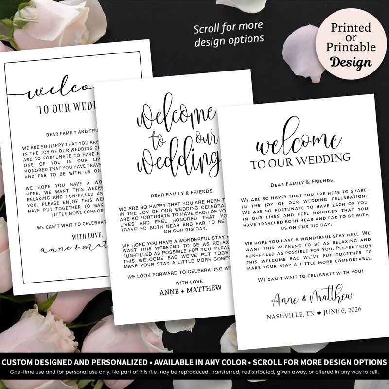Welcome Letters - Etsy