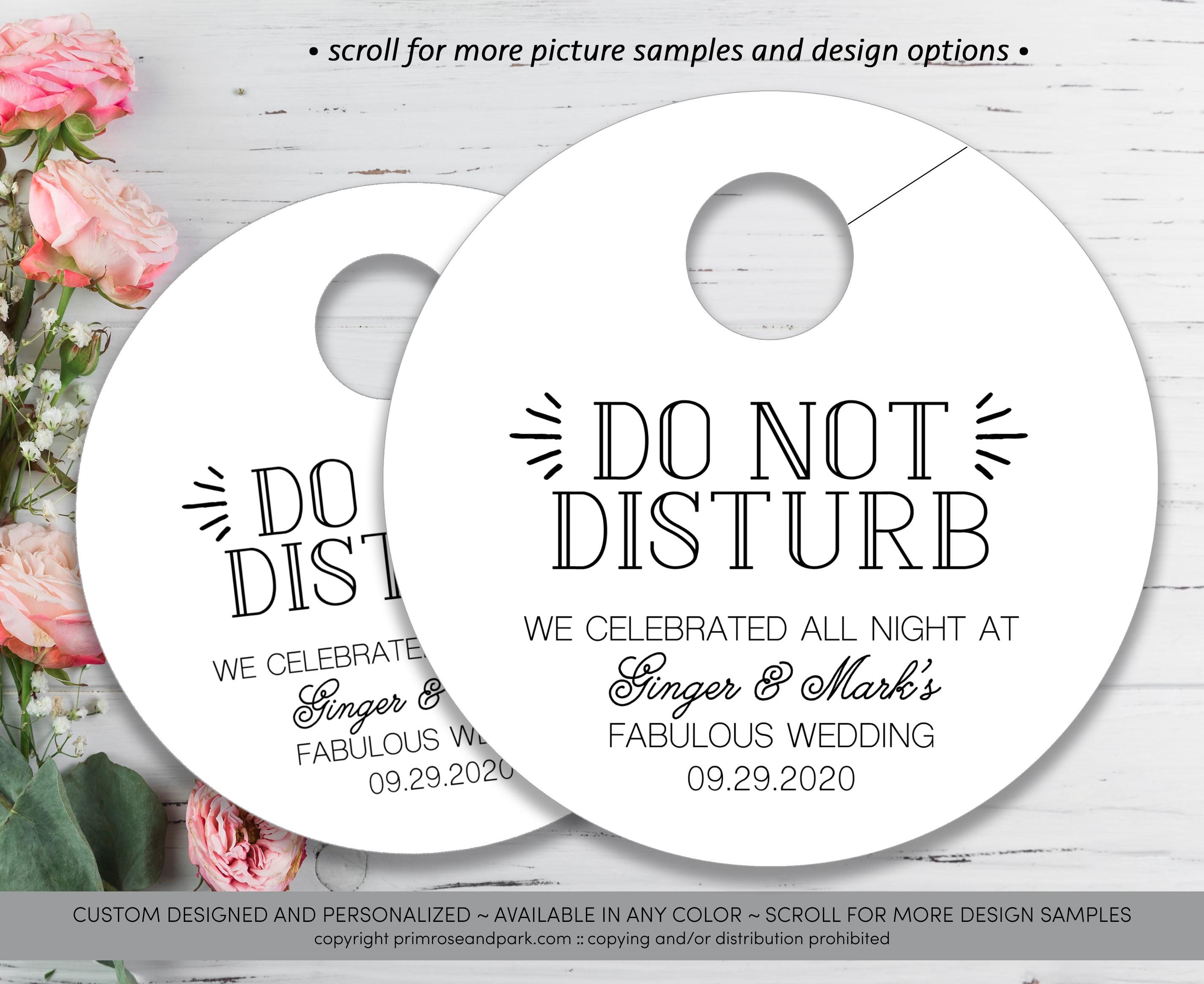 Do Not Disturb Round Door Hanger Do Not Disturb Sign Do | Etsy