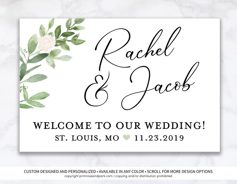 Event Welcome Sign Reception Welcome Sign Printable Custom - Etsy