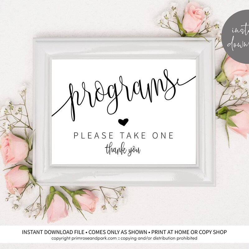 Programs Basket - Etsy