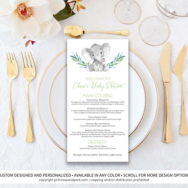 Baby Elephant Print - Etsy