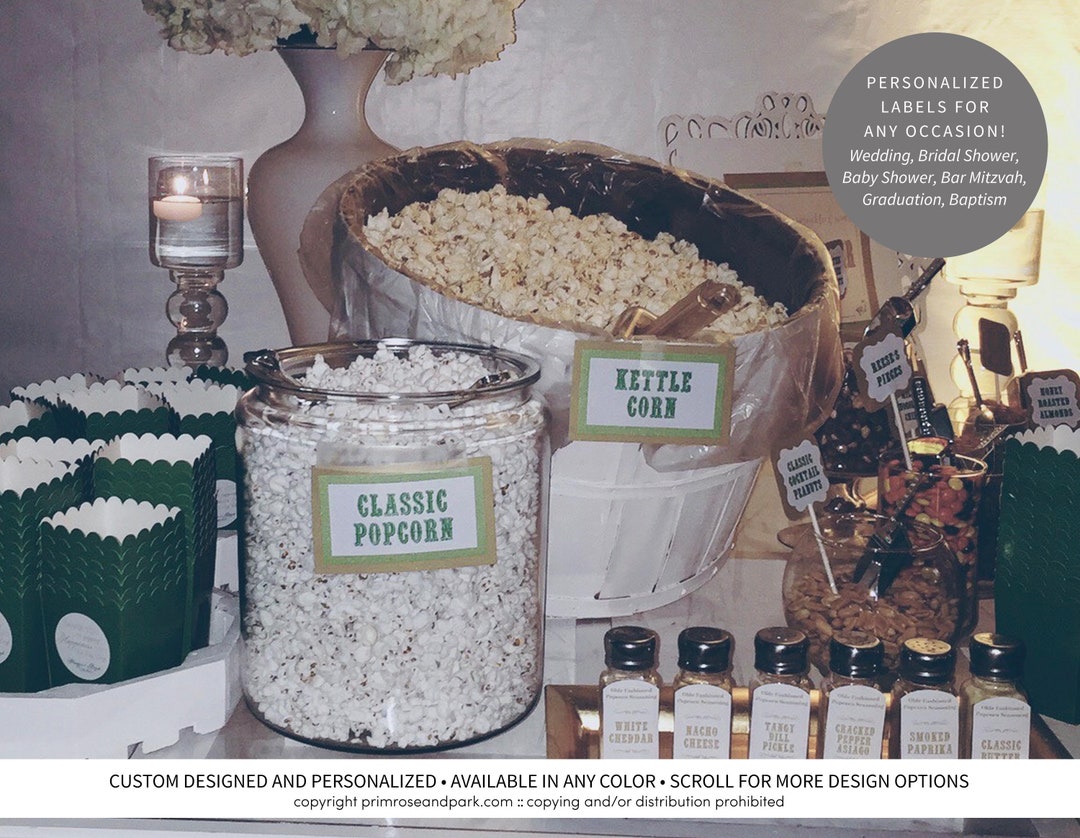 Candy Jar Tags Food Labels food Signs Candy Buffet - Etsy