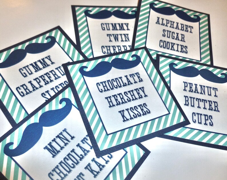 Candy Jar Tags Food Labels food Signs Candy Buffet | Etsy
