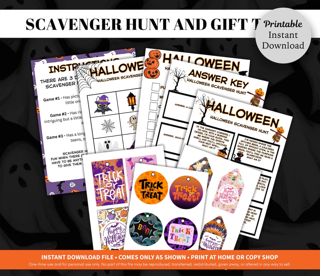 Printable Halloween Bundle Pack for Parents, Teachers, Home School ...