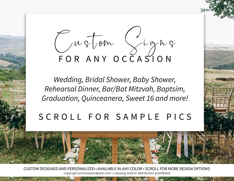 Custom Event Welcome Sign: Printable Reception Decor (digital File) - Etsy