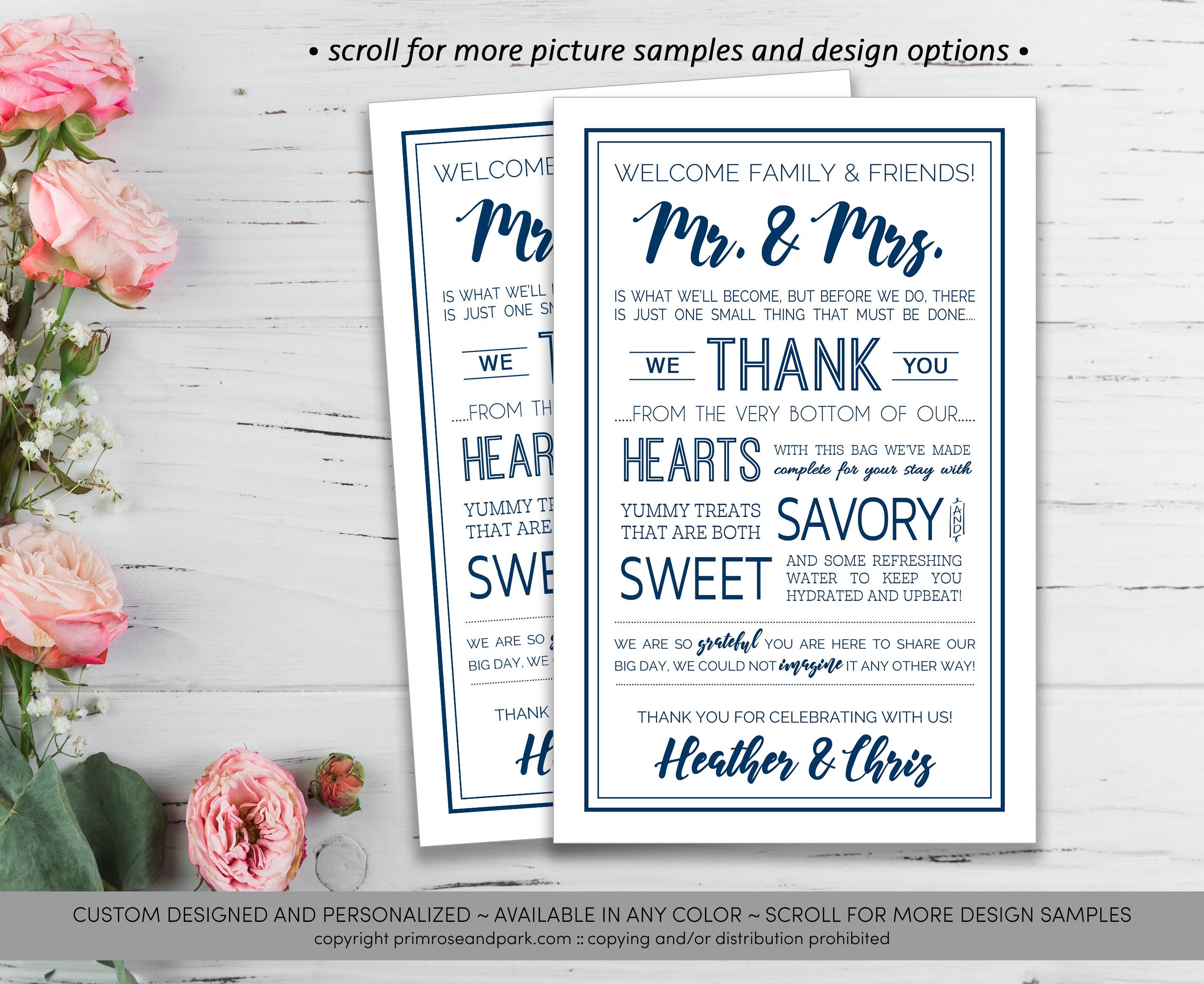 Wedding Welcome Letters Wedding Welcome Note Wedding | Etsy