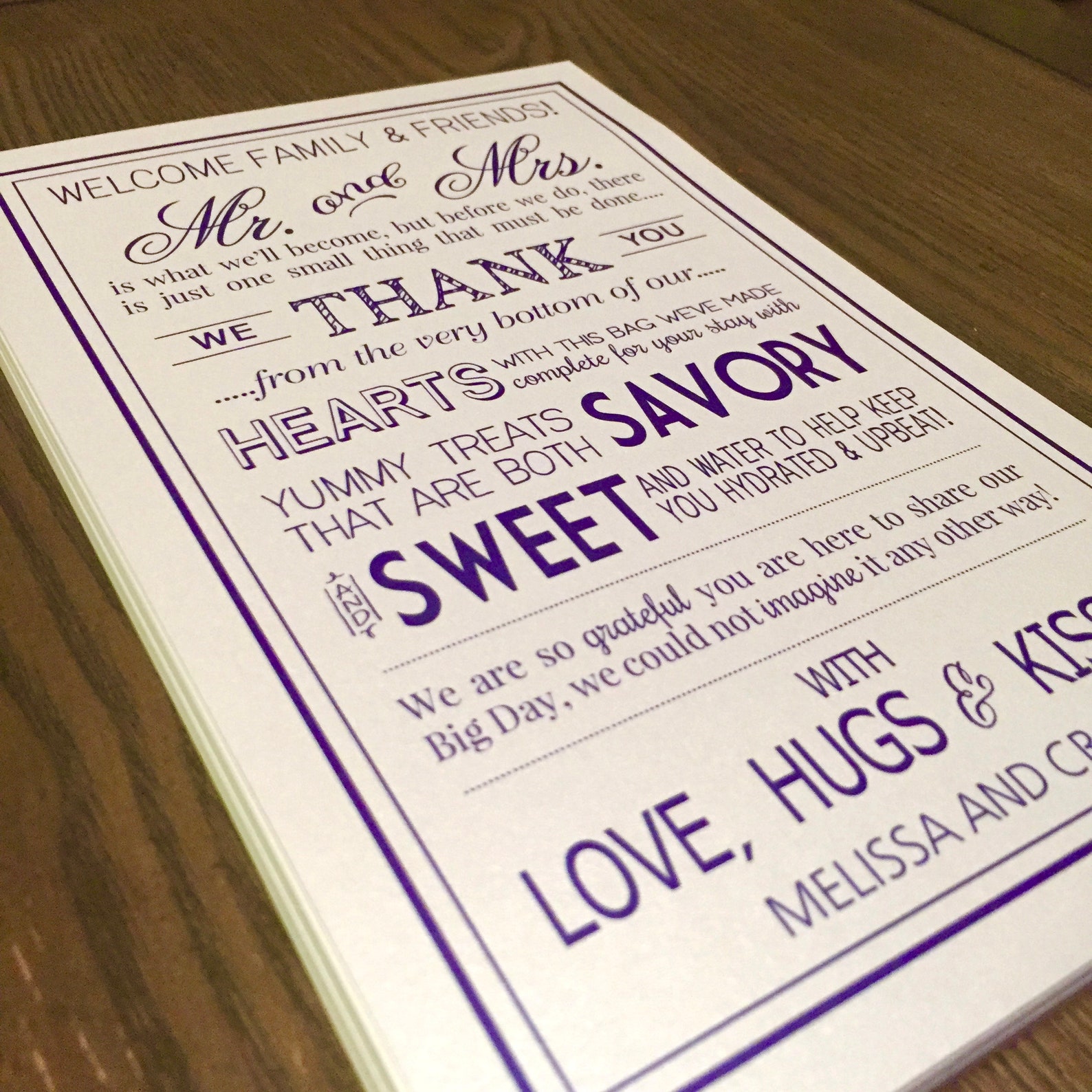 Wedding Welcome Letters Wedding Welcome Note Wedding - Etsy