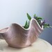 Vintage Pink Ruffled Clam Shell Planter 1940s West Coast - Etsy