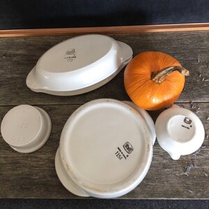 Vintage White Ironstone Serving Dishes, Hall Restaurant Ware, Made in ...