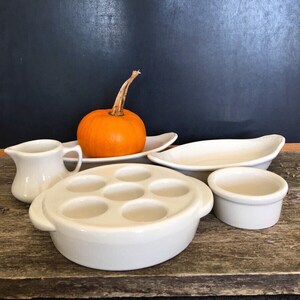 Vintage White Ironstone Serving Dishes, Hall Restaurant Ware, Made in ...
