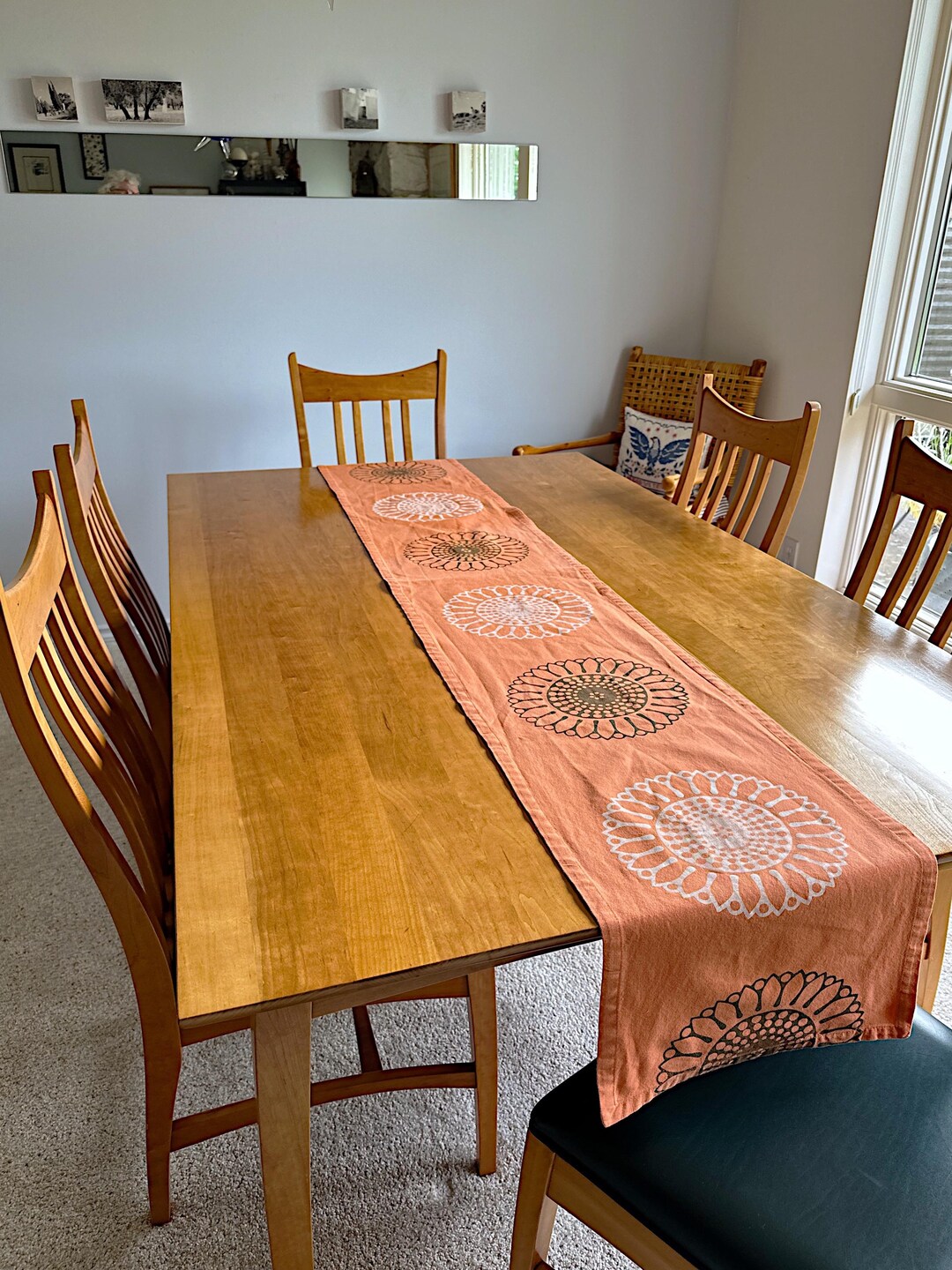 Vintage Summer Table Runner, ANRI Toothpick Holder, Chippy Old ...