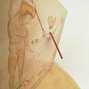 Vintage Terracotta Clay Sundial, Garden Wall Tile, Made in Italy by ...