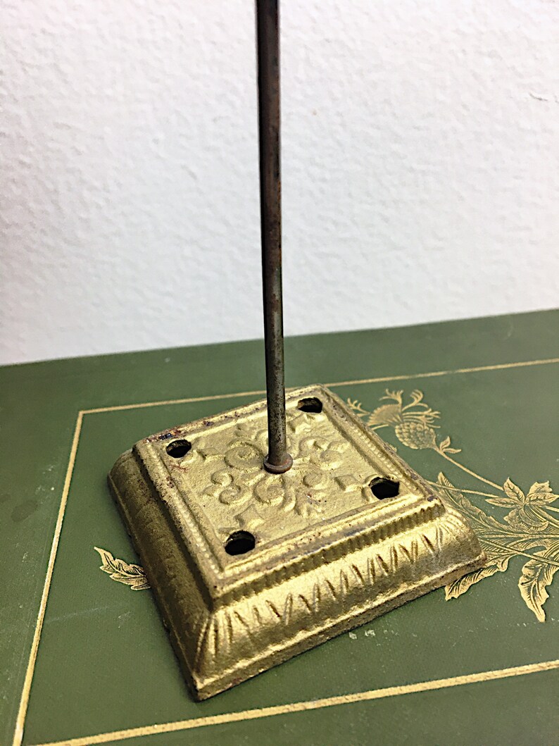Vintage Spindle Paper Spike Cast Iron Receipt Spikes Antique - Etsy