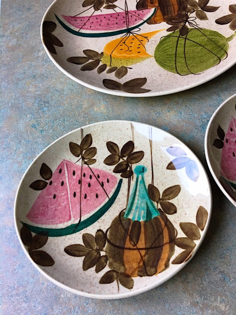 Vintage Red Wing Futura Dinnerware Tampico Pattern Mid - Etsy