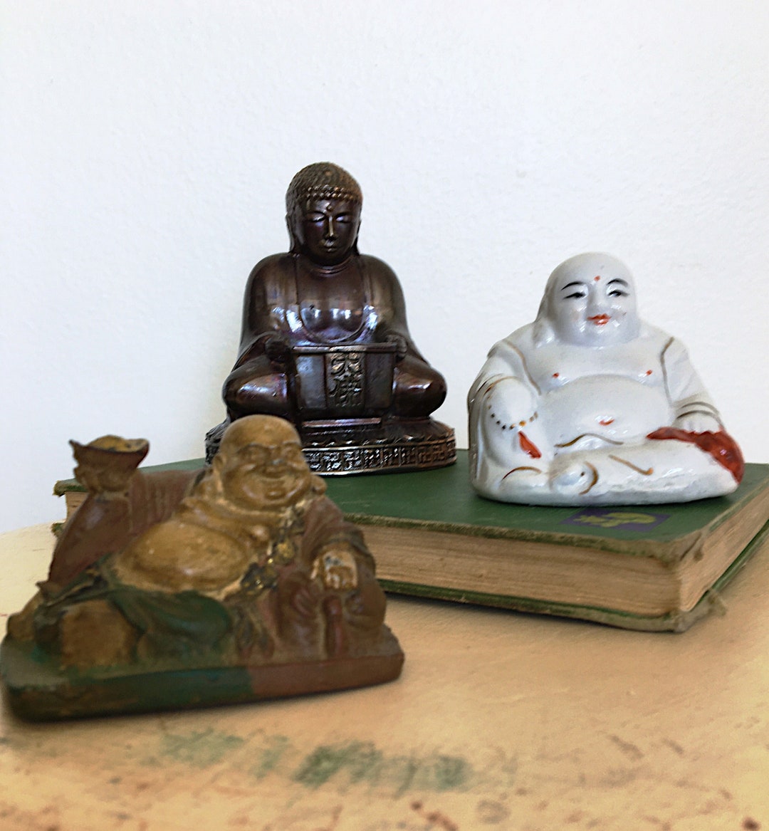 Vintage Buddha Collection, Metal Incense Burner, Porcelain Chinese ...