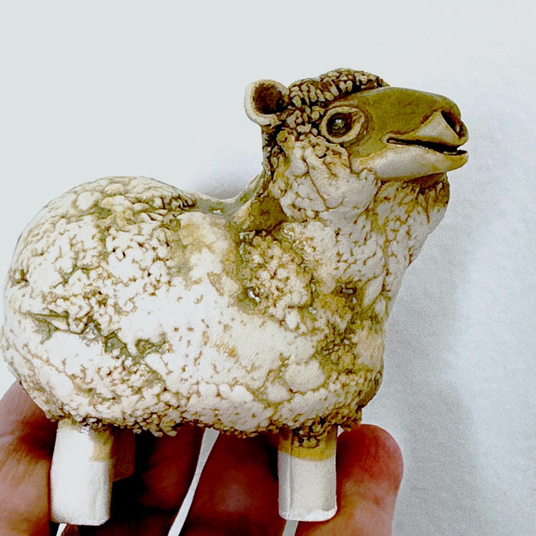 Vintage Highland Pottery Sheep, Midcentury Lamb, Signed Pottery - Etsy