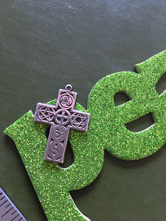 Celtic Cross Pentagram - Gem